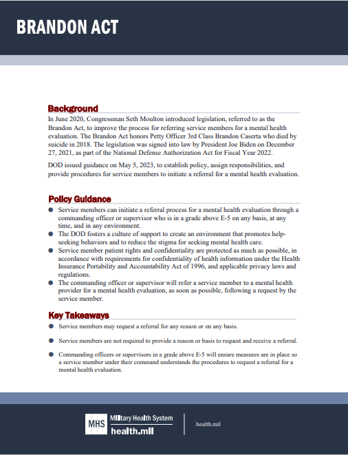 Defense Suicide Prevention Office | SP Prevention Outreach Toolkit